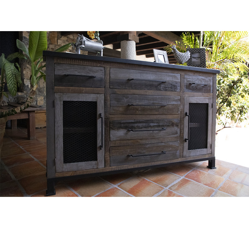 August Grove® Pulaski 6 Drawers & 2 Doors, Buffet | Wayfair